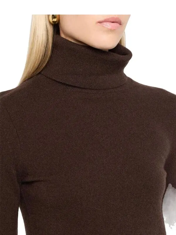 Simkhai Fenwick Cashmere Turtleneck Sweater - Chocolate