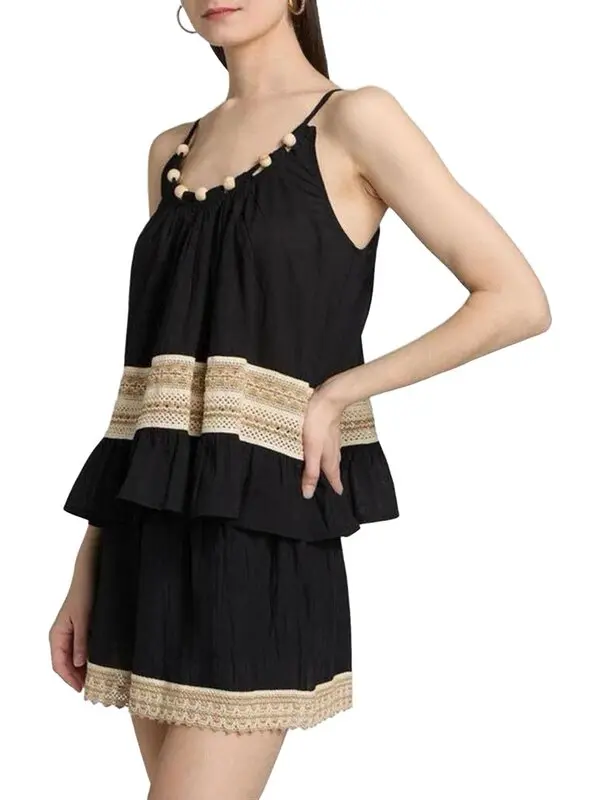 Ramy Brook Kiersten Cotton Cover-up Tank - Black