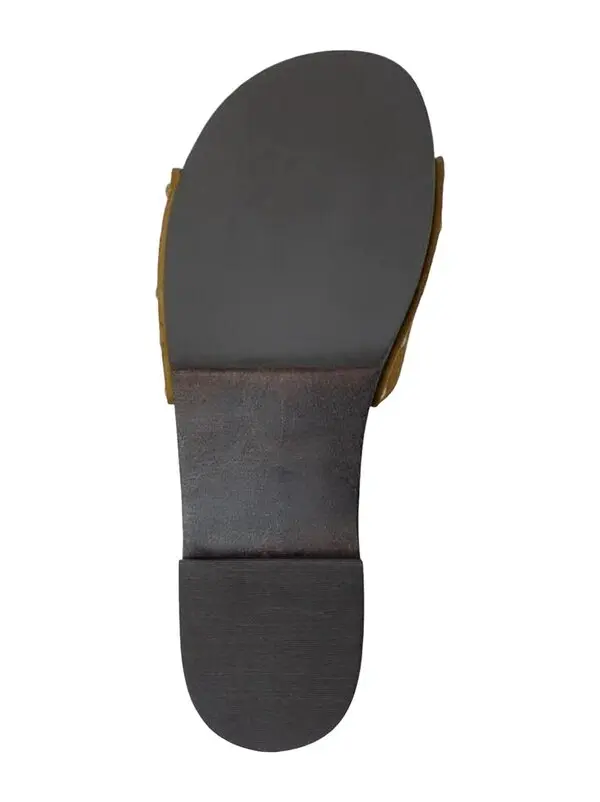 Bernardo Blyde Leather Clog Mule Sandals - Ginger