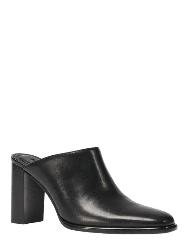 Simkhai Carolyn 85mm Leather Block-heel Mules - Black