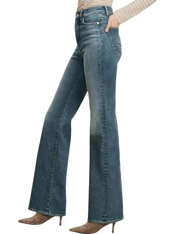 Veronica Beard Crosbie High-rise Bootcut Jeans - Memory Lan