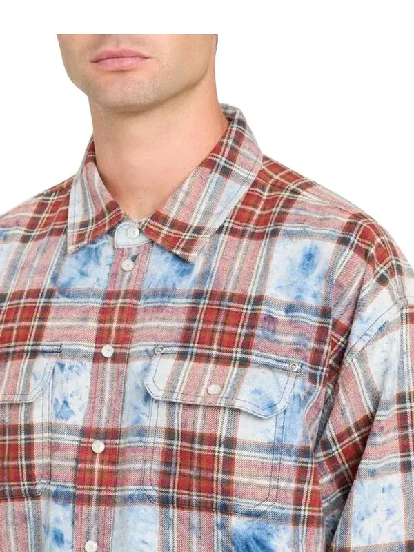 PURPLE BRAND Plaid Embellished Cotton Shirt - Multi