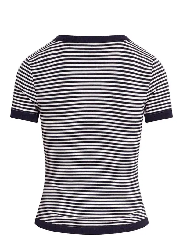 FAVORITE DAUGHTER The Foundation Striped Tee - Navy/white