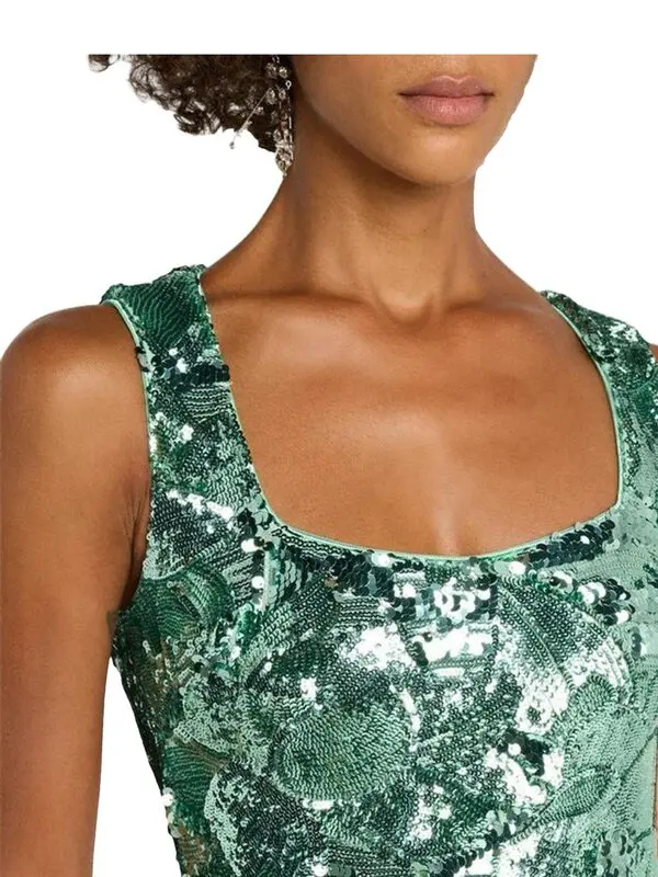 HELSI Greta Sequin Sleeveless Mini Dress - Teal