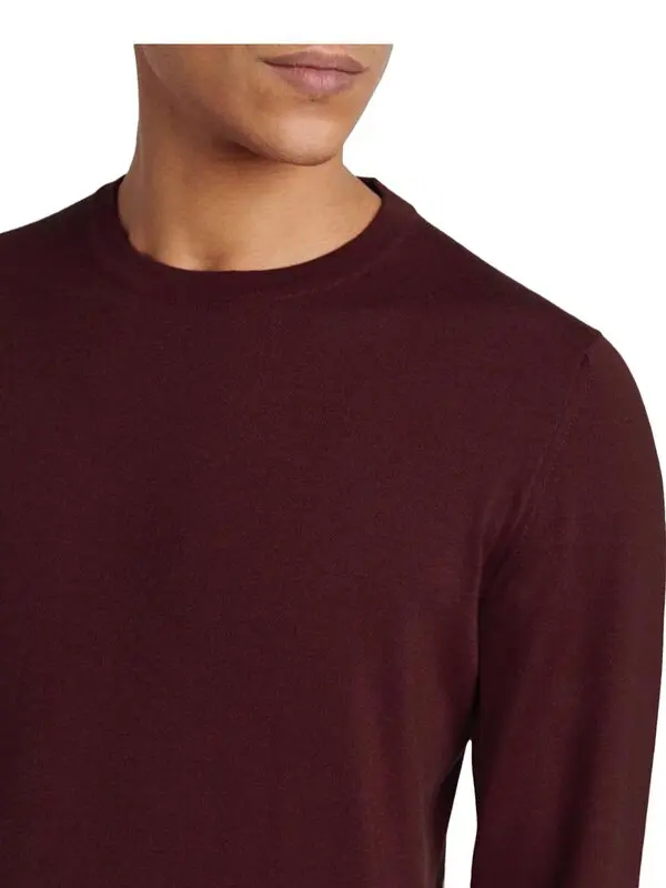 Kiton Crewneck Wool Sweater - Rust