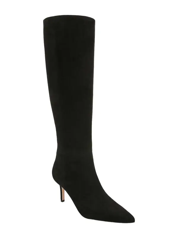 Veronica Beard 70mm Lisa Suede Knee-high Boots - Black Wc