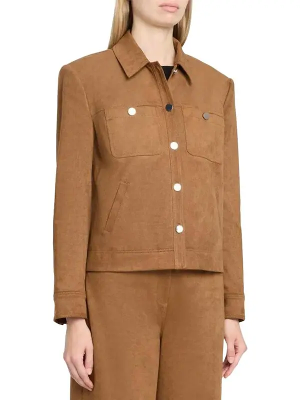 TOCCIN Isalya Boxy Button-front Jacket - Cedar