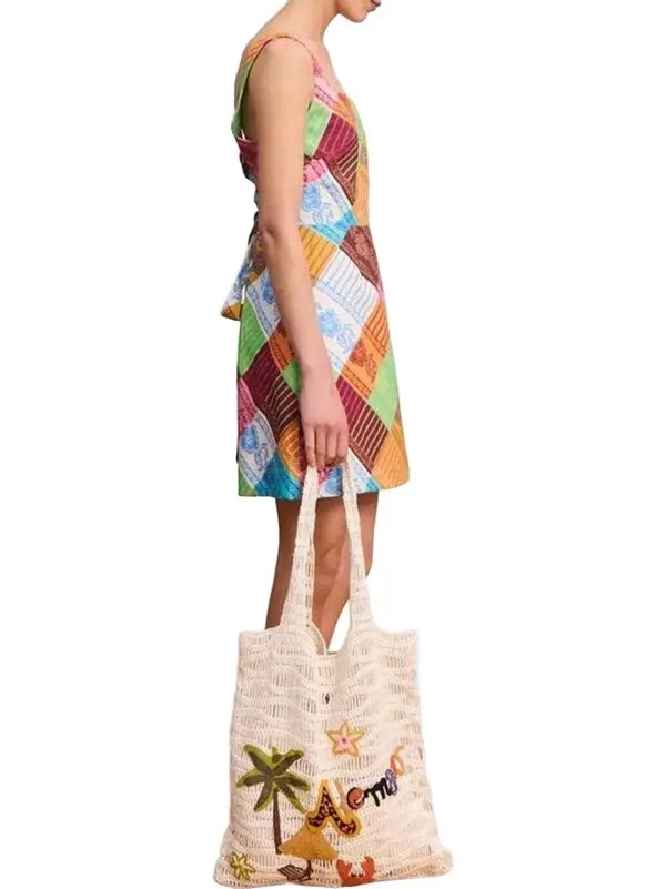 ALEMAIS Kaleidoscope Linen Mini Dress - Multi