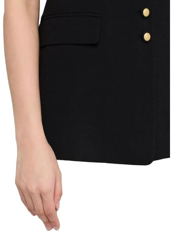 Kobi Halperin Kim Slim Button-down Vest - Black