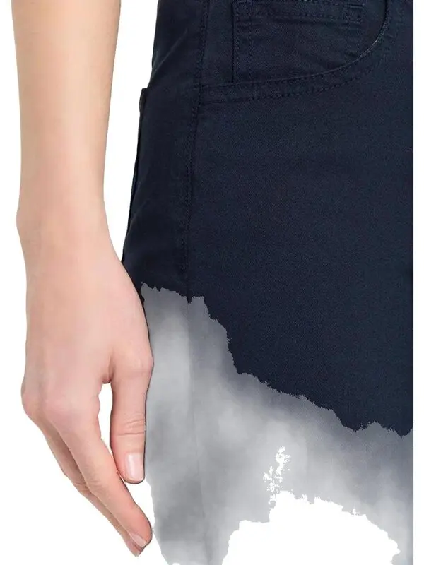 Veronica Beard Rosanna Corset Belted Pants - Navy