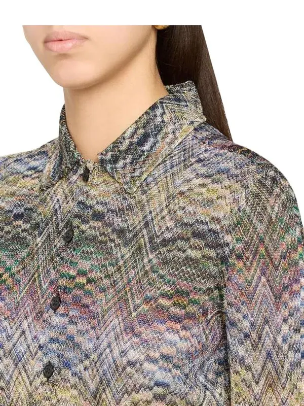 Missoni Zigzag Button-front Shirt - Smson Mult