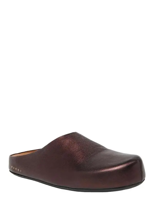 Marni Apos;s Fussbett Sabot Clogs - Maroon