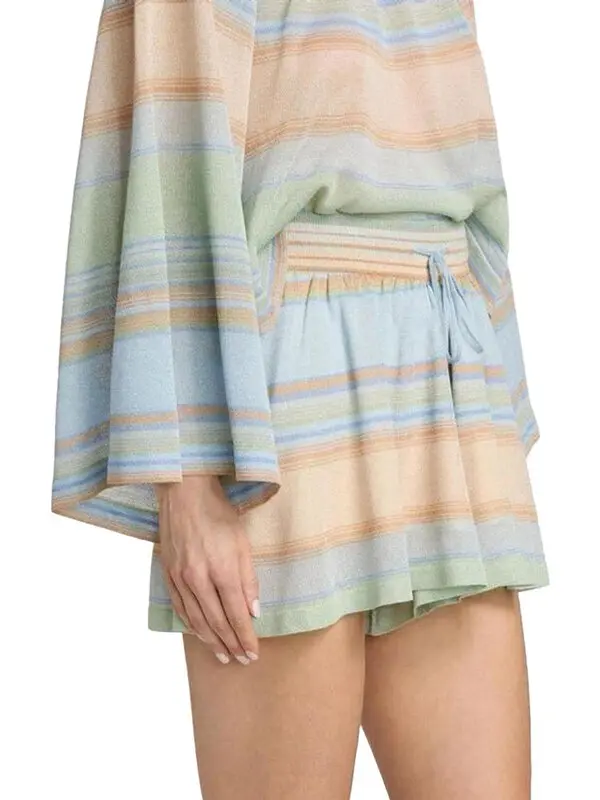 Zimmermann Indra Striped Shorts - Blue Multi