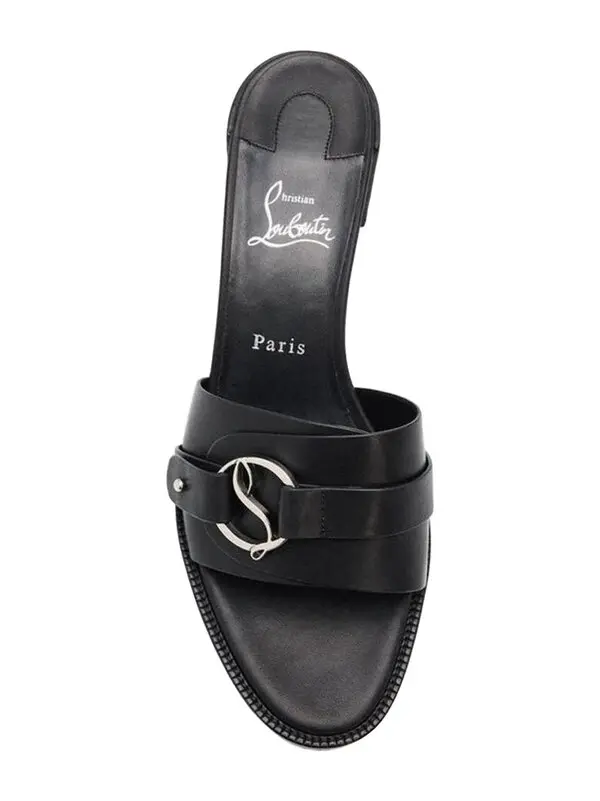 CHRISTIAN LOUBOUTIN 55mm Her In Roma Leather Mules - Black