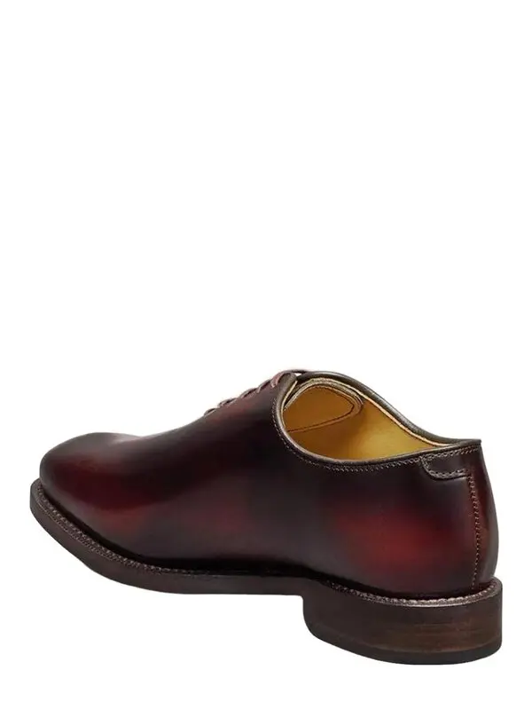 Allen Edmonds Apos;s Morrison Polished Leather Oxfords - Mdbrwn