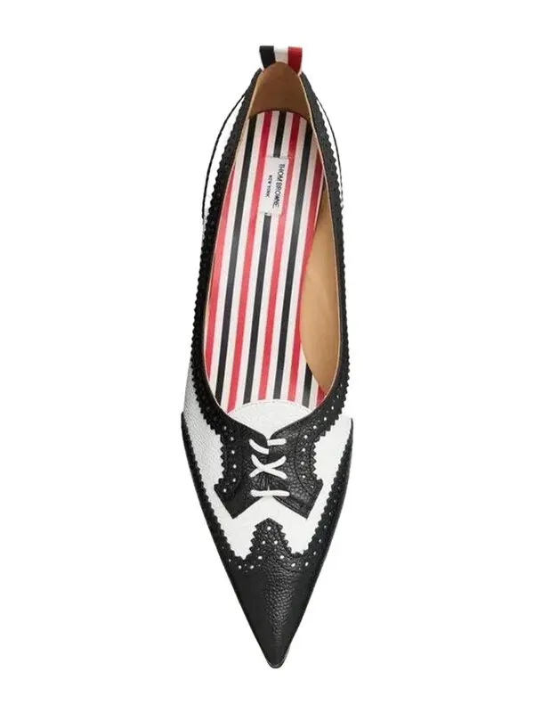 Thom Browne 50mm Wingtip Leather Pumps - Open Misce