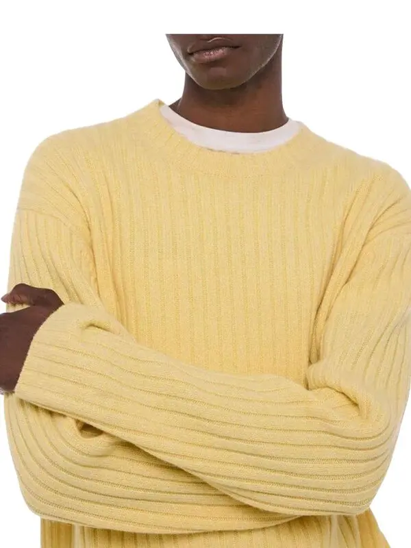 Helmut Lang Apos;s Rib-knit Wool Sweater - Sunlight