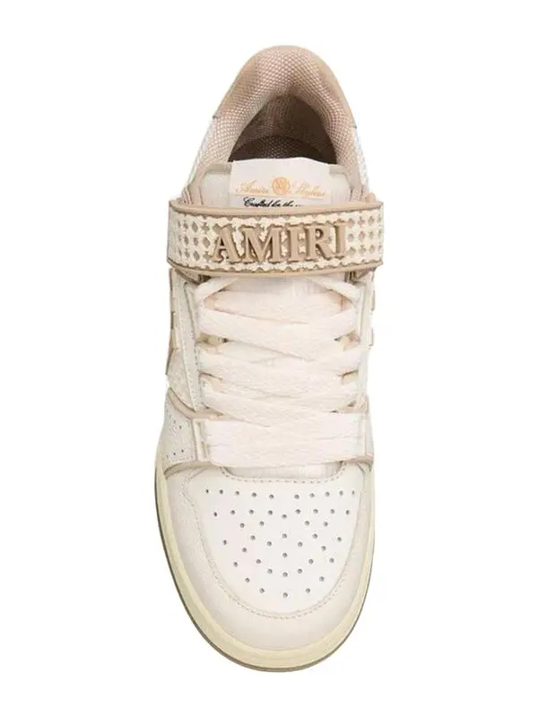 Amiri Apos;s Ma Skyline Mesh And Leather Low-top Sneakers - Alabaster