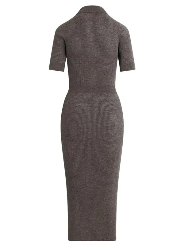 FAVORITE DAUGHTER The Hard To Get Wool Midi Dress - Heather Gr