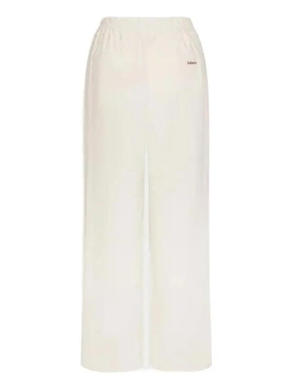 FRAME X Sotheby & Apos;s Relaxed Cotton Pants - Ecru