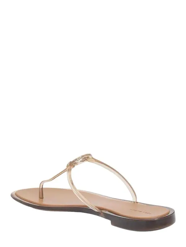 Tory Burch Mini Miller Jelly Thong Sandals - Transparen