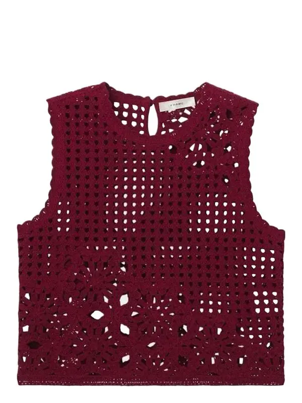 FRAME The Postcard Tank Top - Garnet
