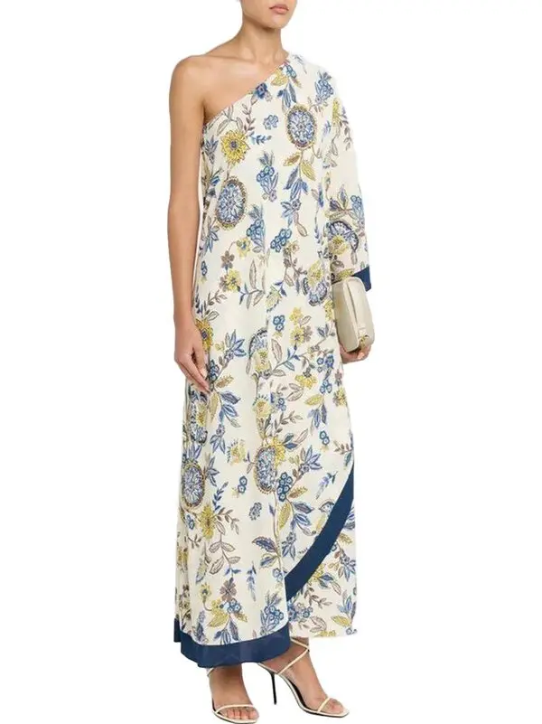Elie Tahari The Arlene Printed One-shoulder Maxi Dress - Summer Gar