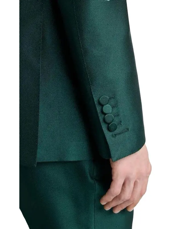 TOM FORD Apos;s Wool Peak Lapel Modern Fit Single-breasted Sport Coat - Emerald