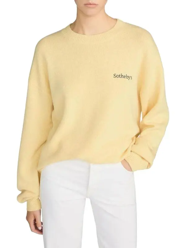 FRAME X Sotheby & Apos;s Cashmere Sweater - Yellow