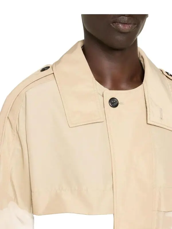Marni Apos;s Belted Short Trench Coat - Beige