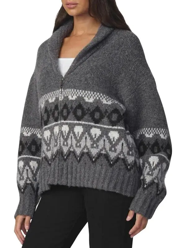 JOE & APOS;S JEANS The Inga Fair Isle Cardigan - Olive Mult
