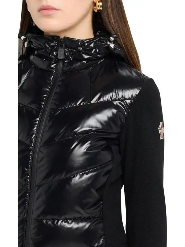 Moncler Padded Zip-up Hoodie - Black