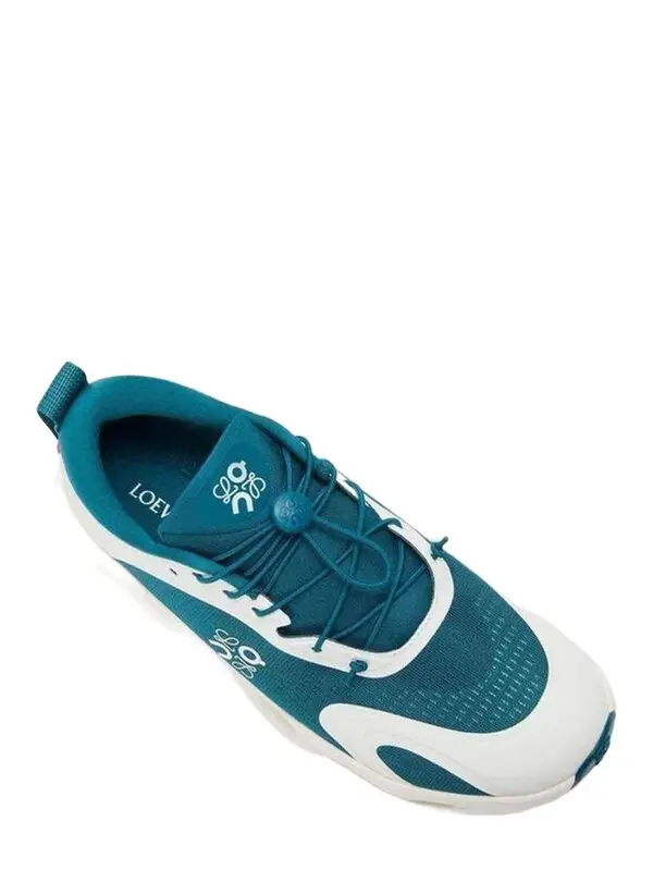 Loewe X On Cloudsolo Lightweight Sneakers - Teal/eggshell