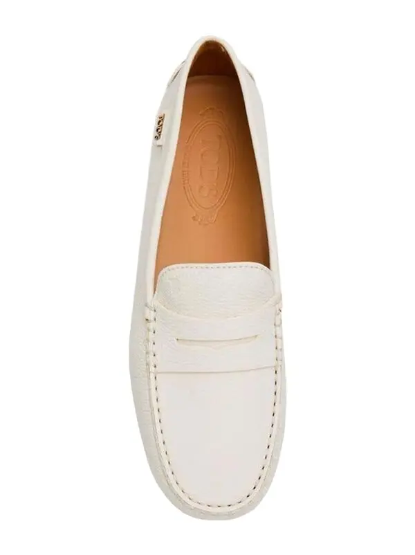 TOD & APOS;S Cavillon Leather Driving Loafers - White