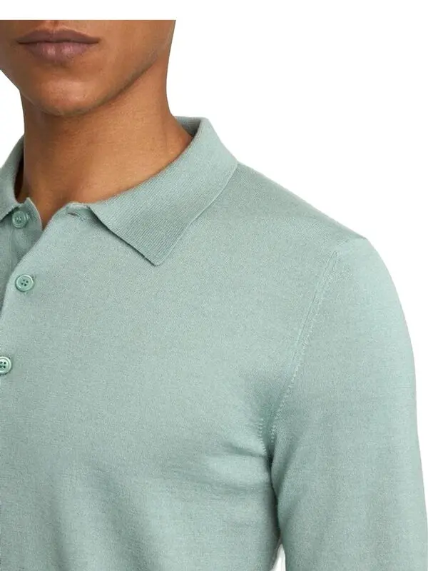 Brioni Apos;s Cashmere-silk Polo Sweater - Cloud