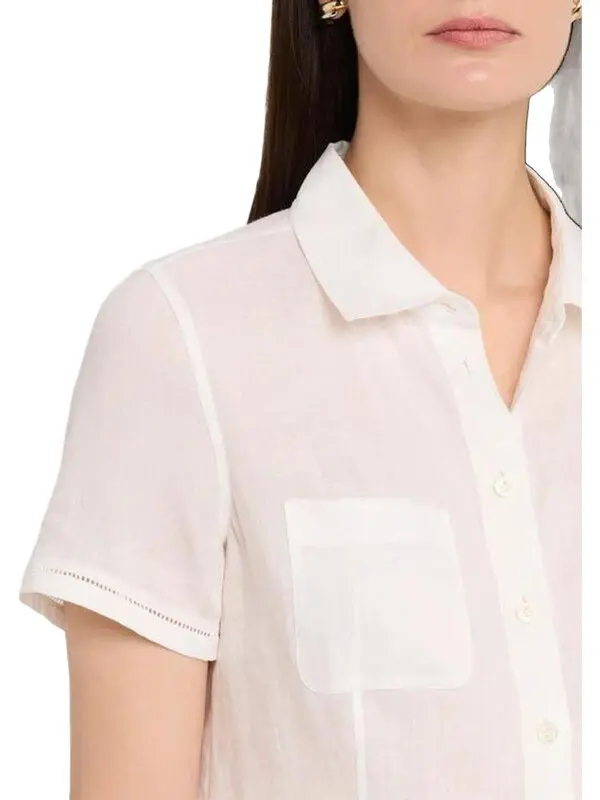 FRAME The Embroidered Seaside Shirt - White