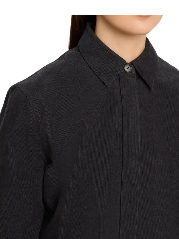 Vince Oversized Corduroy Shirt - Graphite