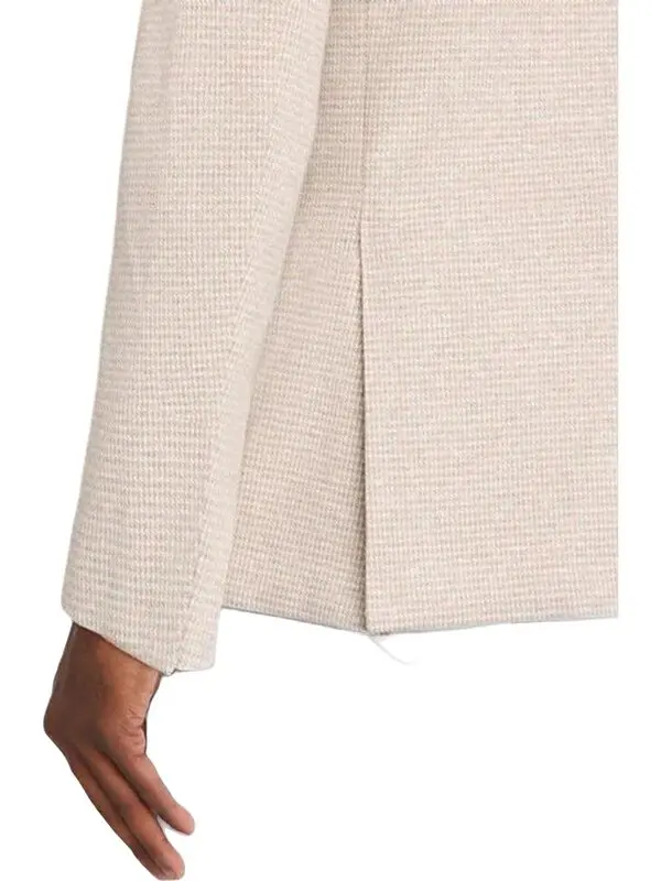 Boglioli Apos;s Cotton And Linen Houndstooth Single-breasted Sport Coat - Light Beig
