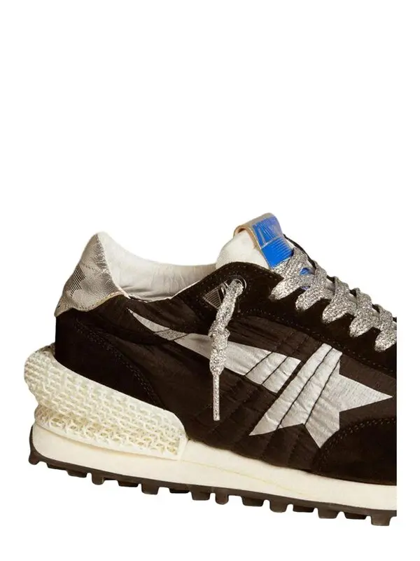 GOLDEN GOOSE Marathon Retro Runner Sneakers - Black/silv