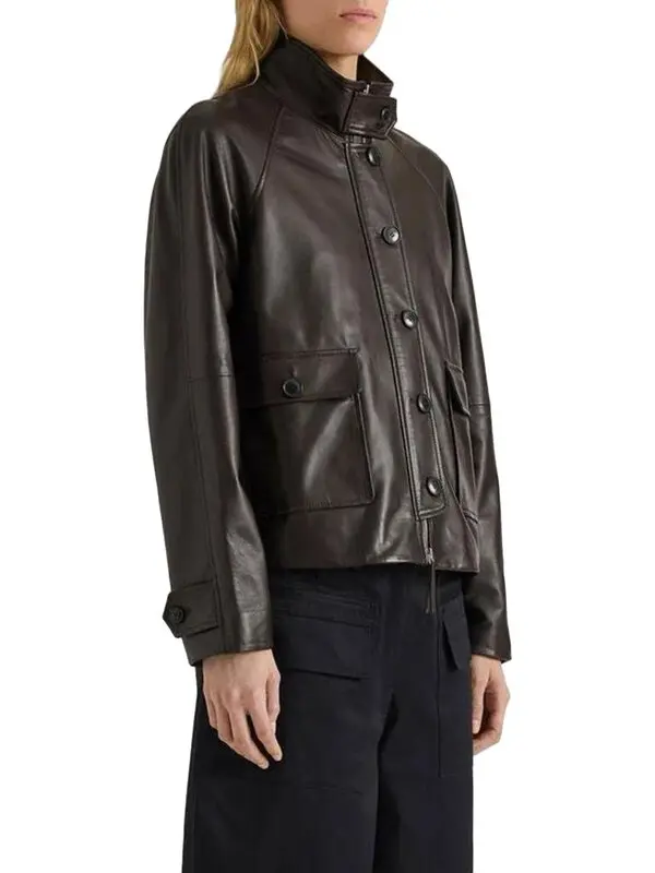 Proenza Schouler Gio Leather Jacket - Coffee