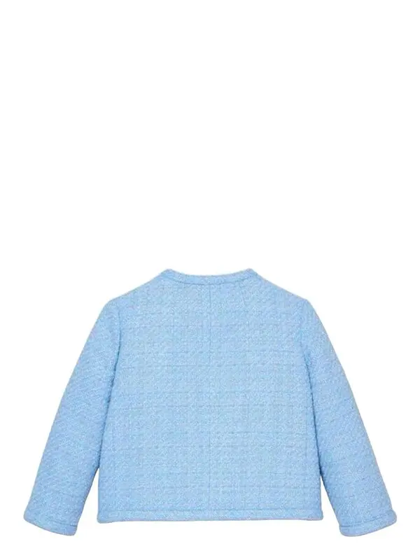 Marc Jacobs Pop J Marc Metallic Tweed Lady Jacket - Blue Mist