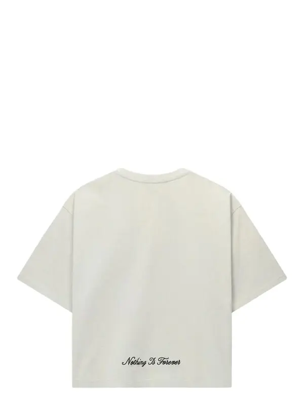 RtA Apos;s Curva Ultra Austin Cropped Oversized T-shirt - Dusted Gre