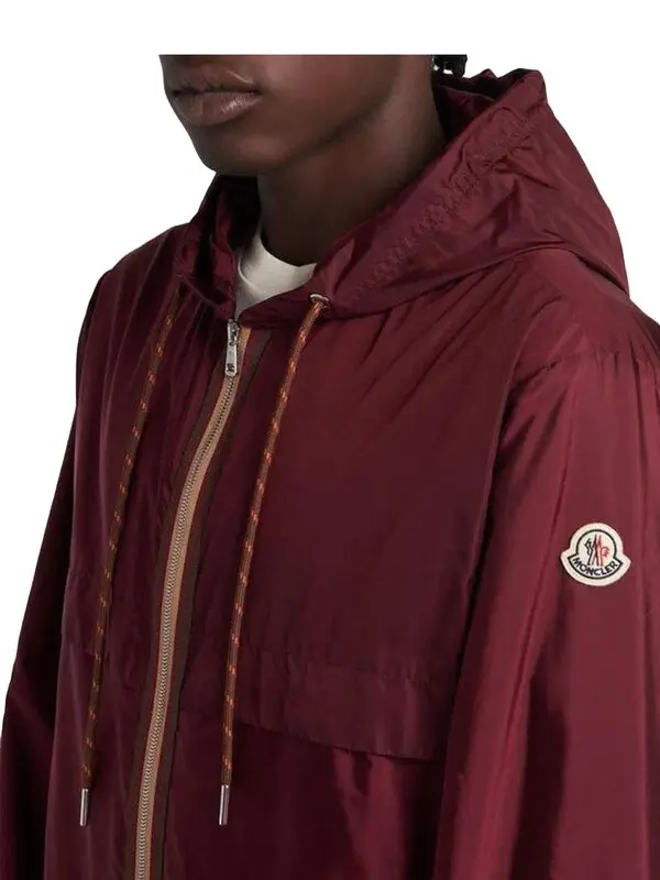 Moncler Apos;s Nidge Grosgrain-trim Nylon Hooded Full-zip Jacket - Miscellane