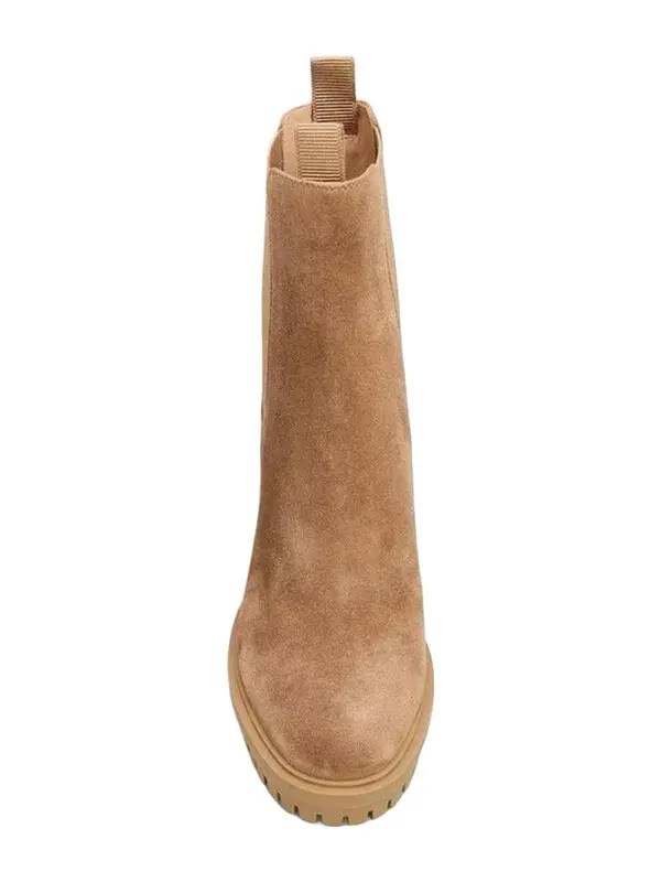 GIANVITO ROSSI 70mm Suede Chelsea Boots - Camel