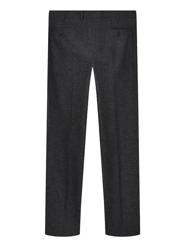 Emporio Armani Apos;s Wool-blend Jacquard Slim Flat-front Pants - Multi