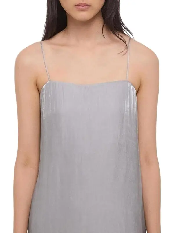 Helmut Lang Fluid Satin Slip Dress - Cloud
