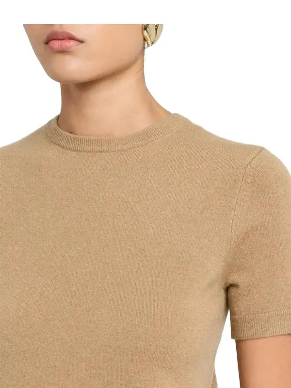 Vince Cashmere-blend Short-sleeve Crewneck Sweater - Carmello