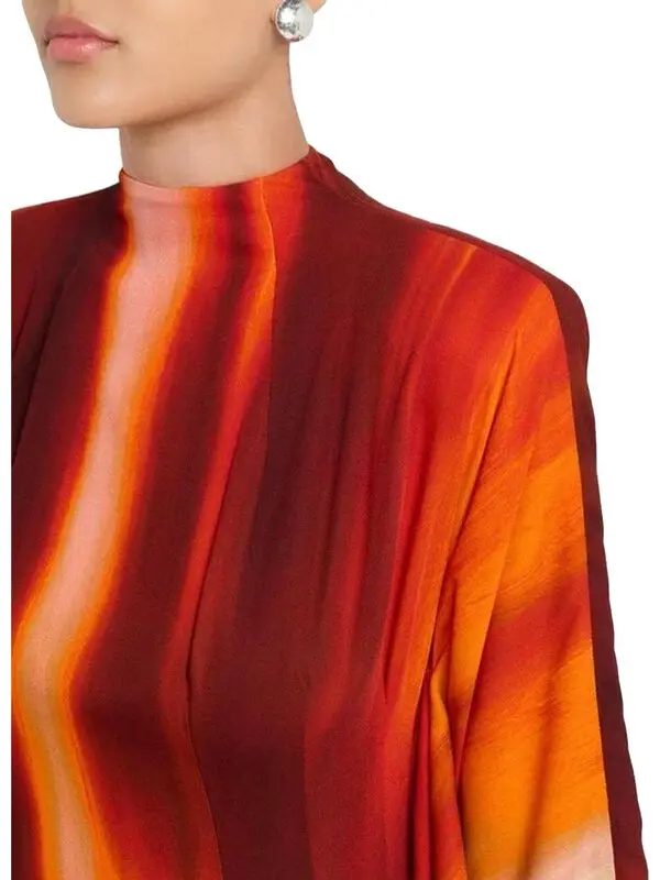 LAQUAN SMITH Gradient Long-sleeve Mini Dress - Multi