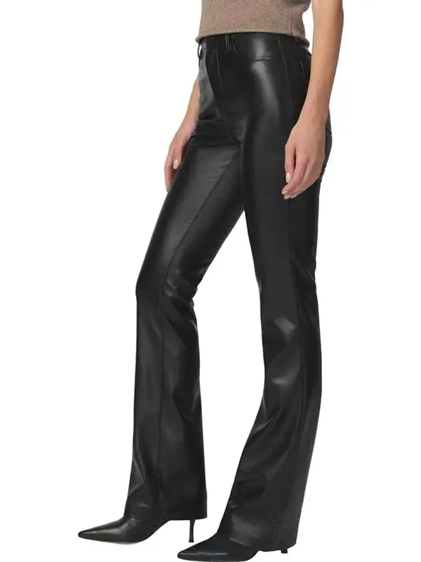 JOE & APOS;S JEANS The Vegan Leather Flare Pants - Black