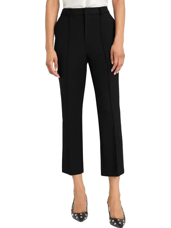 Cinq À Sept Emmy Cropped Straight-leg Pants - Black